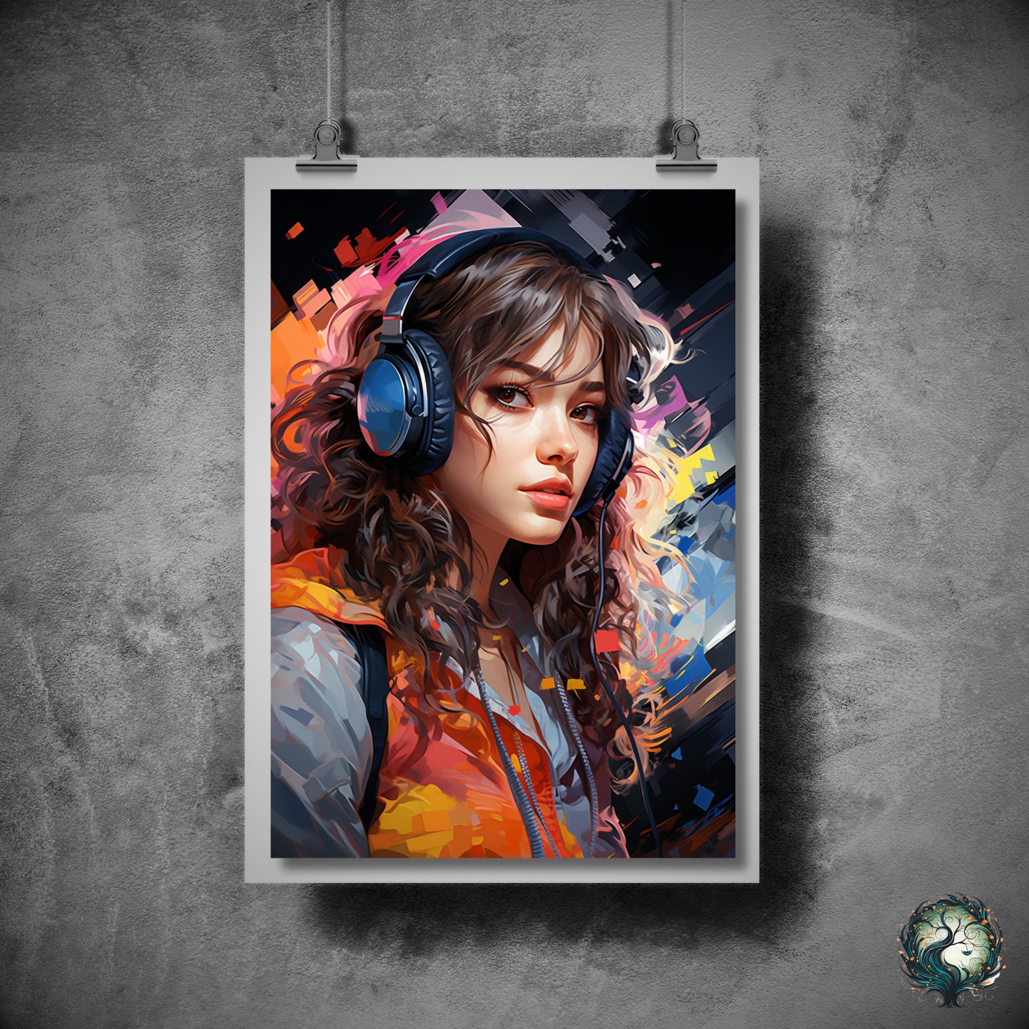 Console Gaming Art, Printable, Poster, Digital Game Room Decor, Girl ...
