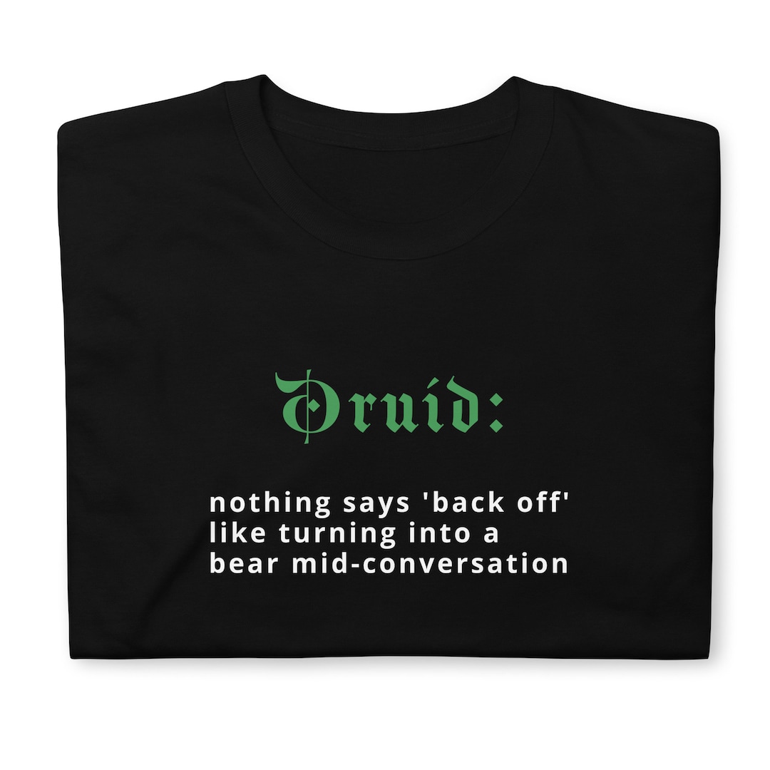 Funny Druid Class Definition T-shirt Tttrpg Gift - Etsy