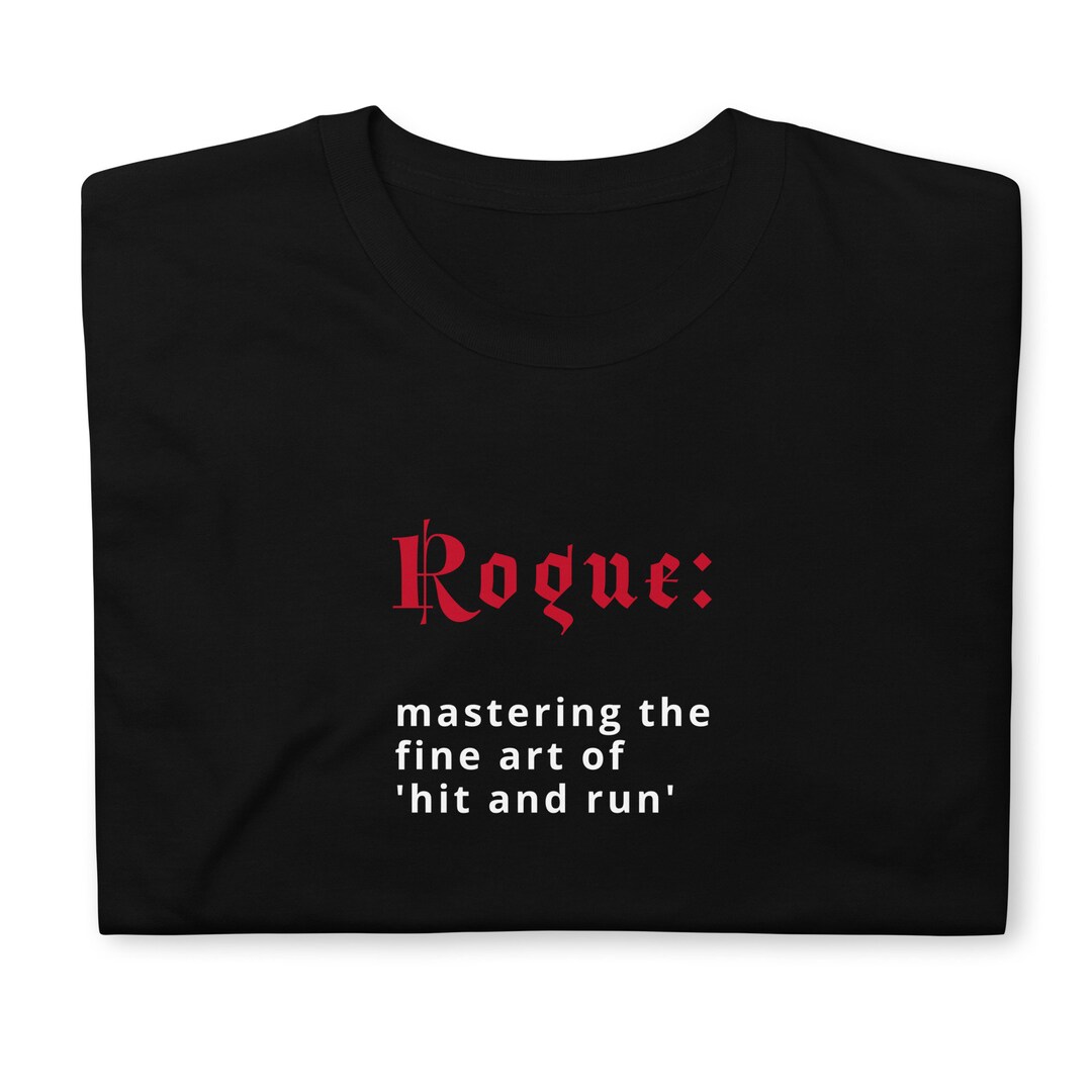 Uniquely Crafted Dungeons and Dragons Inspired Rogue Definition T-shirt ...