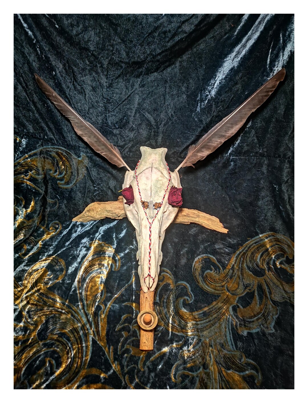 Rare and Unusual Wild Boar Skull Altar Charm, Incense Burner Altar ...