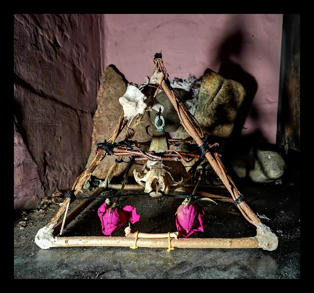Altar Charm Spirit Cage Badger Totem Witch Pagan Druid Shaman Celtic ...
