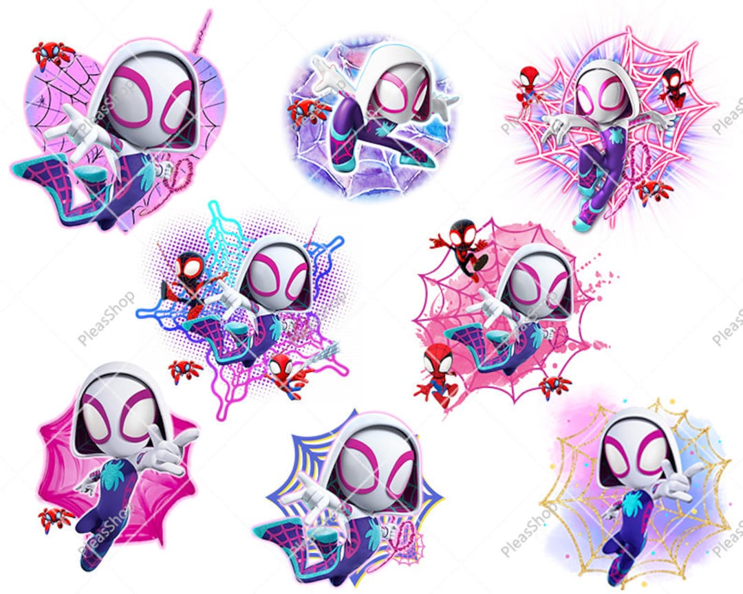 Ghost Spider Png Bundle Spider Gwen Png Sublimation Spidey - Etsy
