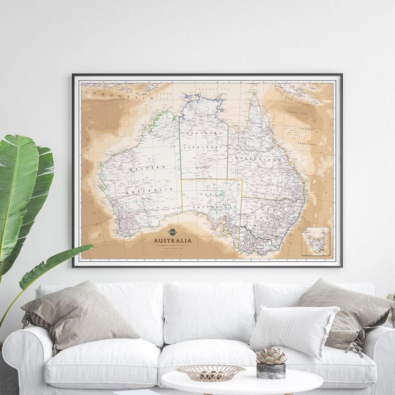 Australia Vector Map. Svg, Ai, Eps, Cdr and Pdf Files Included ...