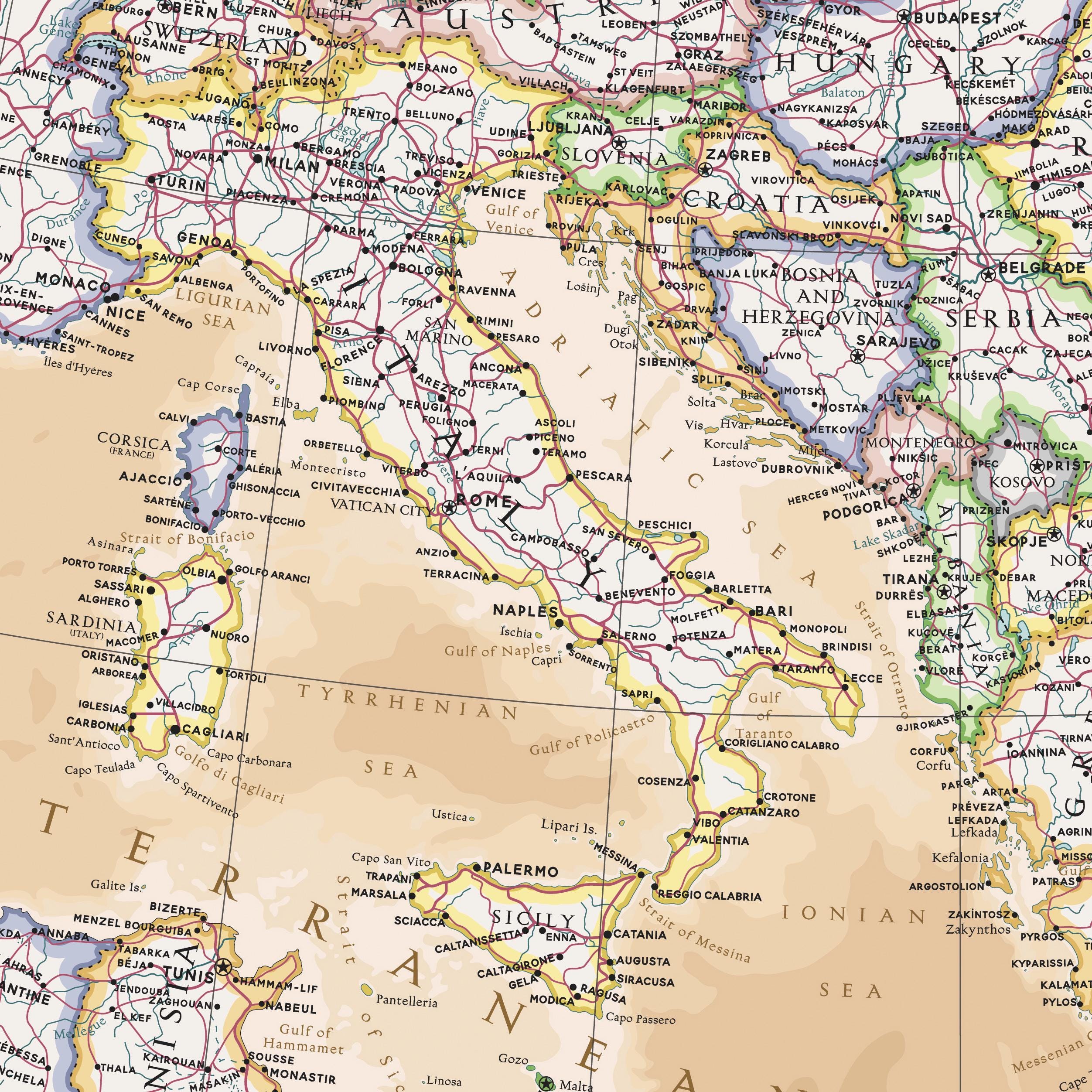 Europe Vector Map. Svg, Ai, Eps, Cdr and Pdf Files Included. Scalable ...