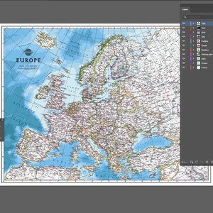 Europe Vector Map. Svg, Ai, Eps, Cdr and Pdf Files Included. Scalable ...