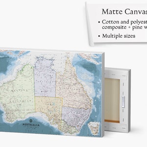 Political Map of Australia | Australia Wall Map Poster Giclee Print ...