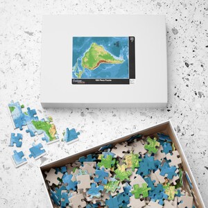 South America Terrain Map Jigsaw Puzzle for Adults and Kids ...