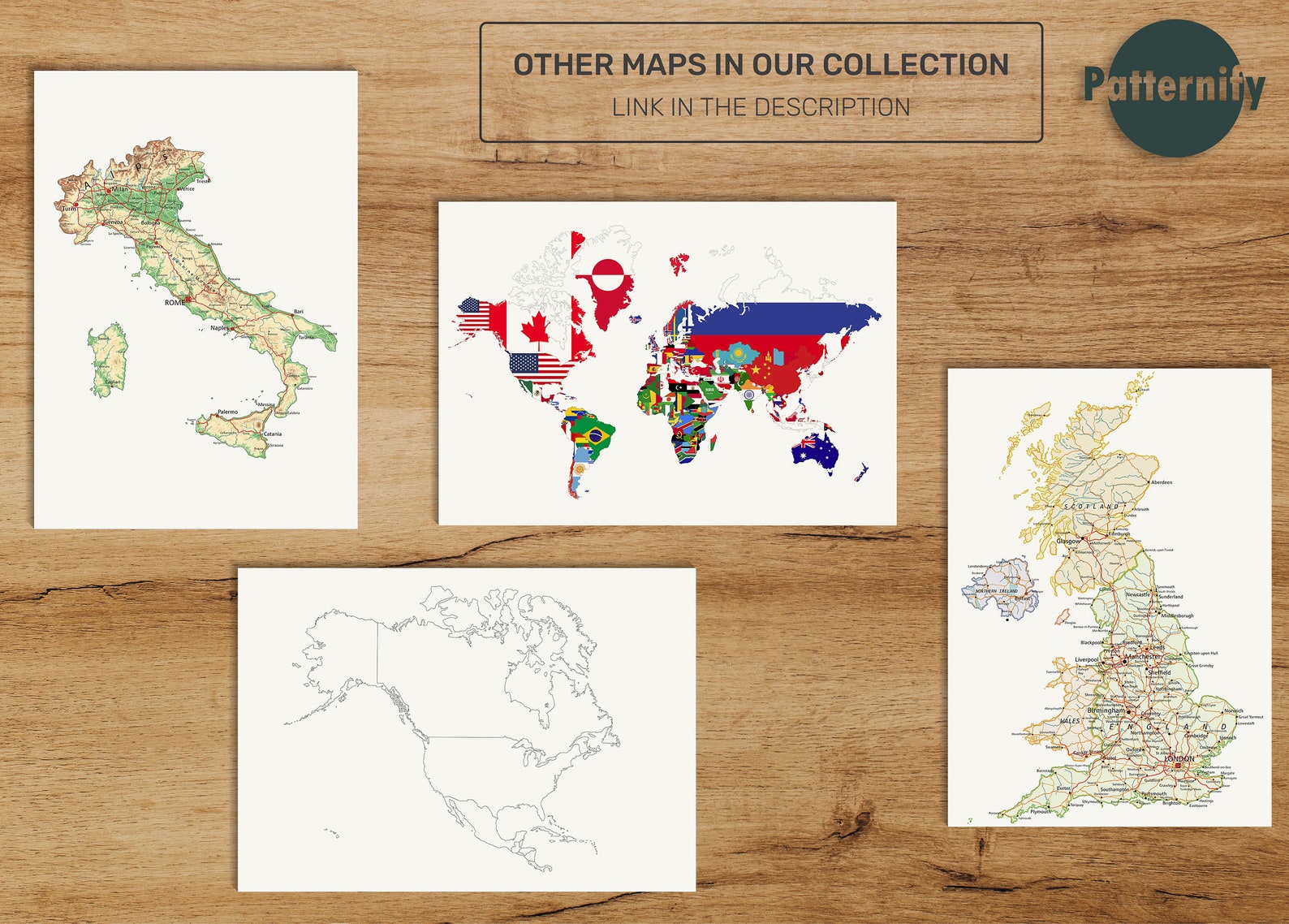 Australia Map Bundle. Printable Australia Map Set. Political, Physical ...