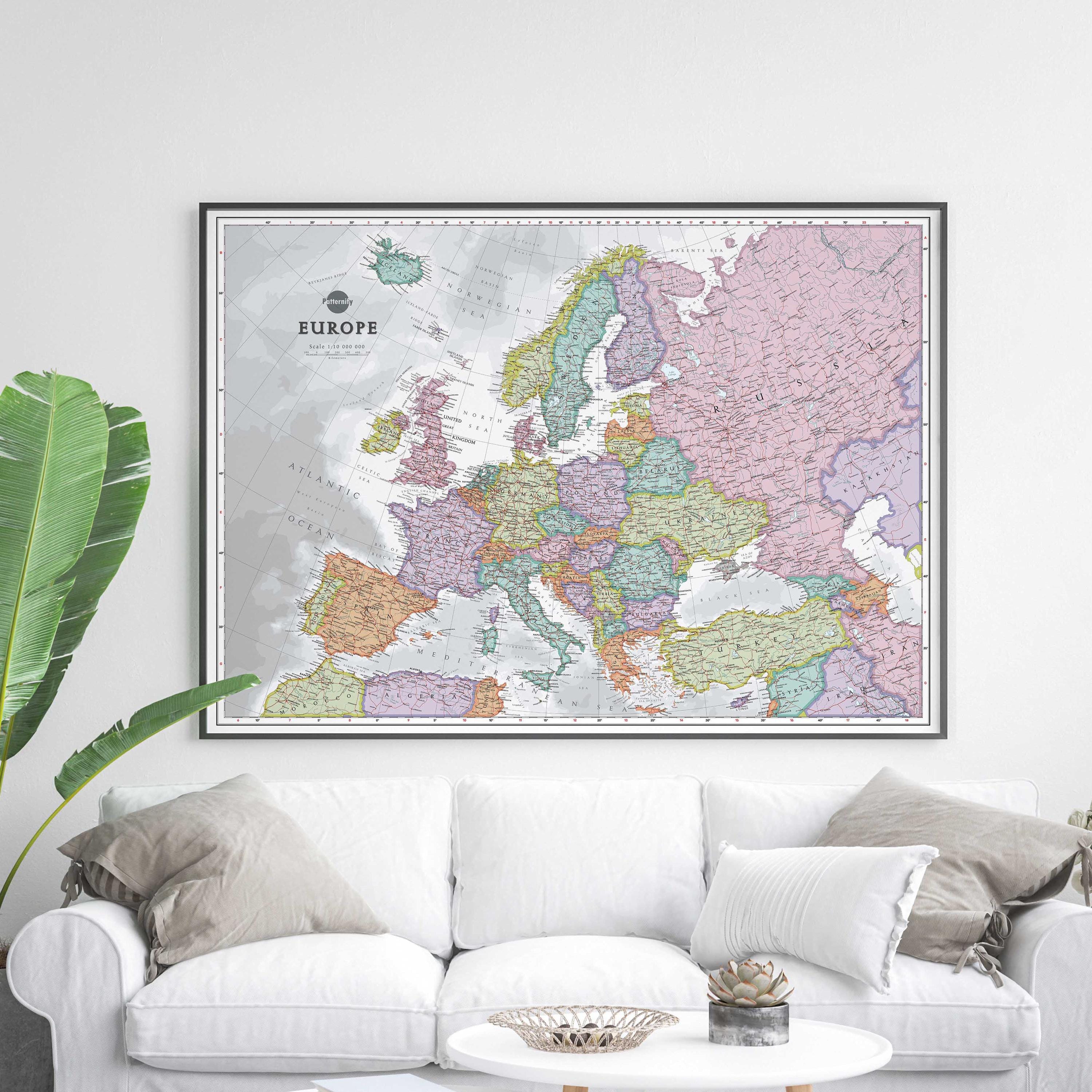 Europe Vector Map. Svg, Ai, Eps, Cdr and Pdf Files Included. Scalable ...