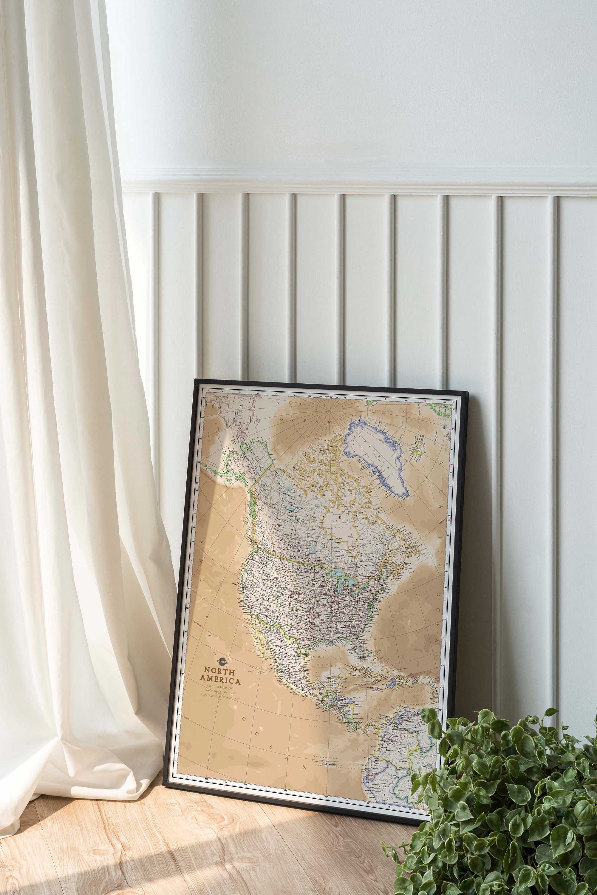 Administrative Map of North America | North America Map Poster Giclee ...