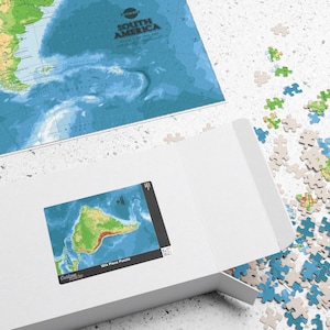 South America Terrain Map Jigsaw Puzzle for Adults and Kids ...