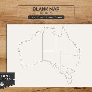 Australia Map Bundle. Printable Australia Map Set. Political, Physical ...