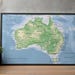 Detailed Physical Map of Australia. Vector Australia Map. Educational ...