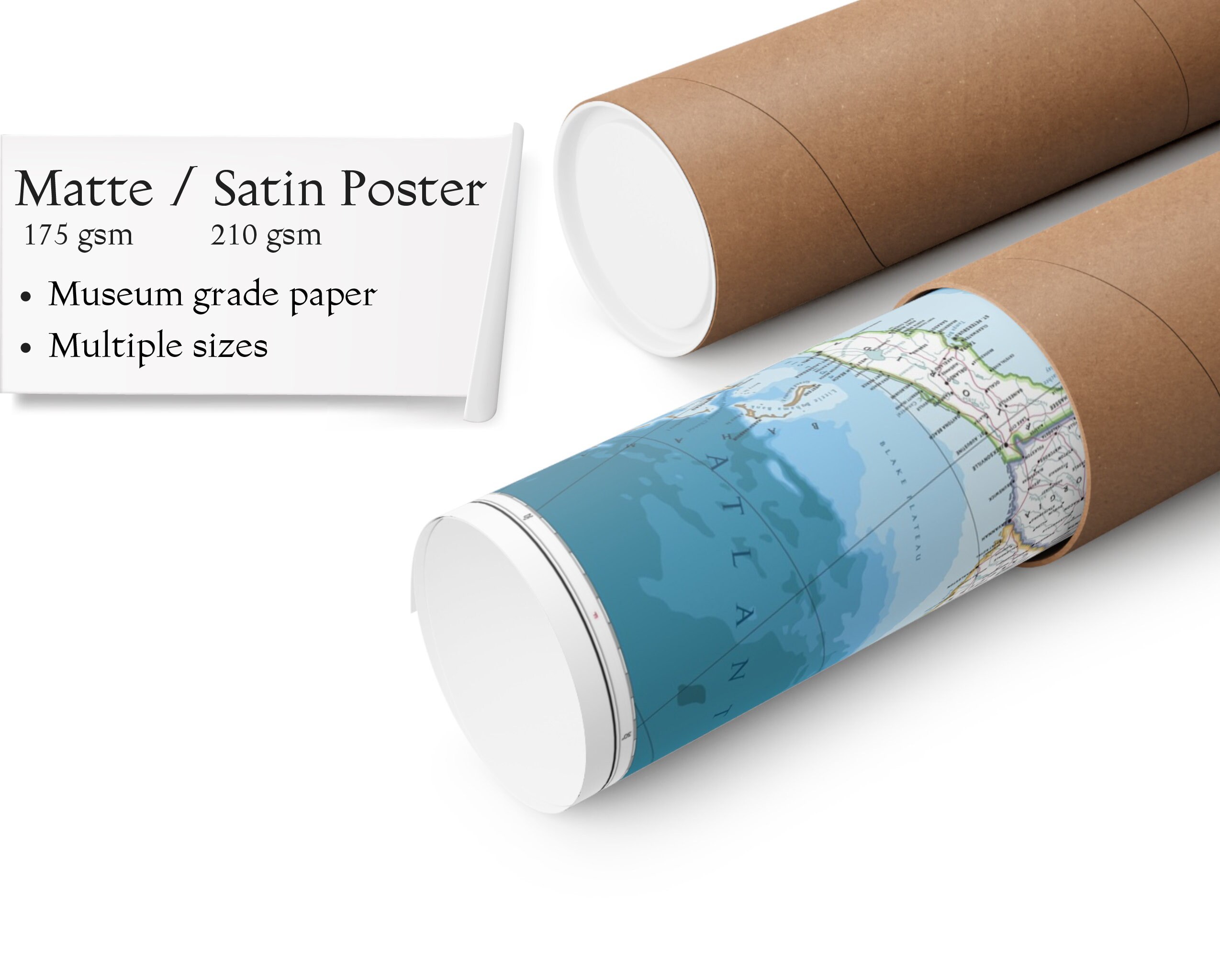 Political Map of Australia | Australia Wall Map Poster Giclee Print ...