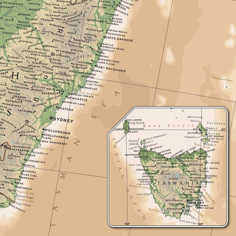 Australia Vector Map. Svg, Ai, Eps, Cdr and Pdf Files Included ...
