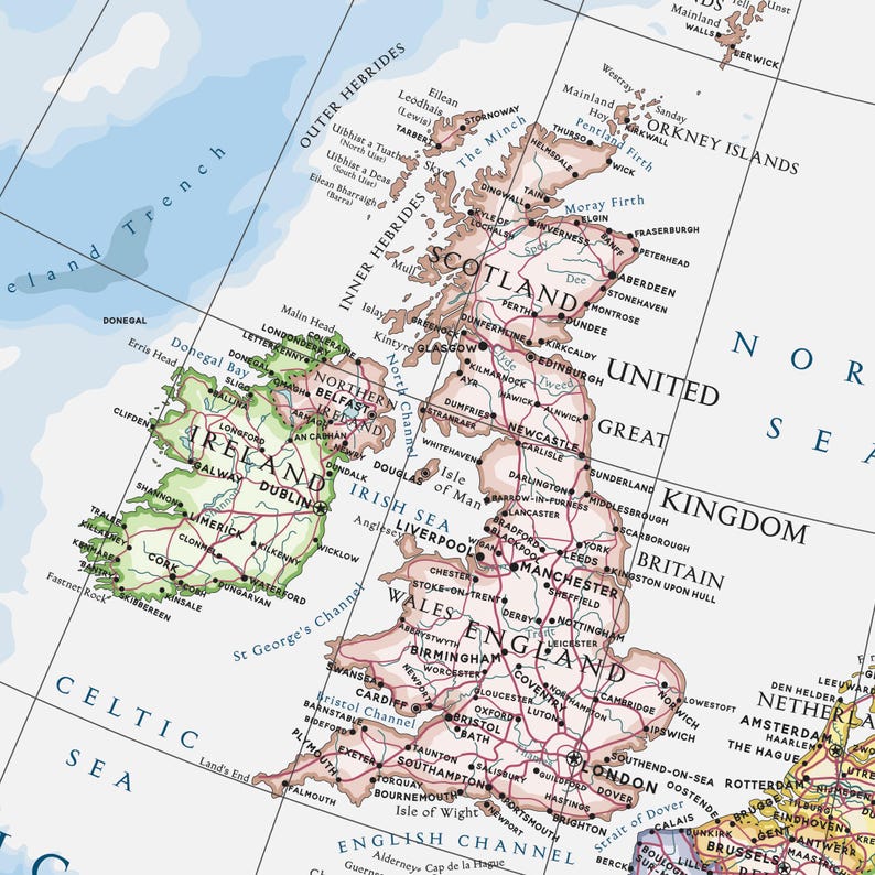 Europe Vector Map. Svg, Ai, Eps, Cdr and Pdf Files Included. Scalable ...