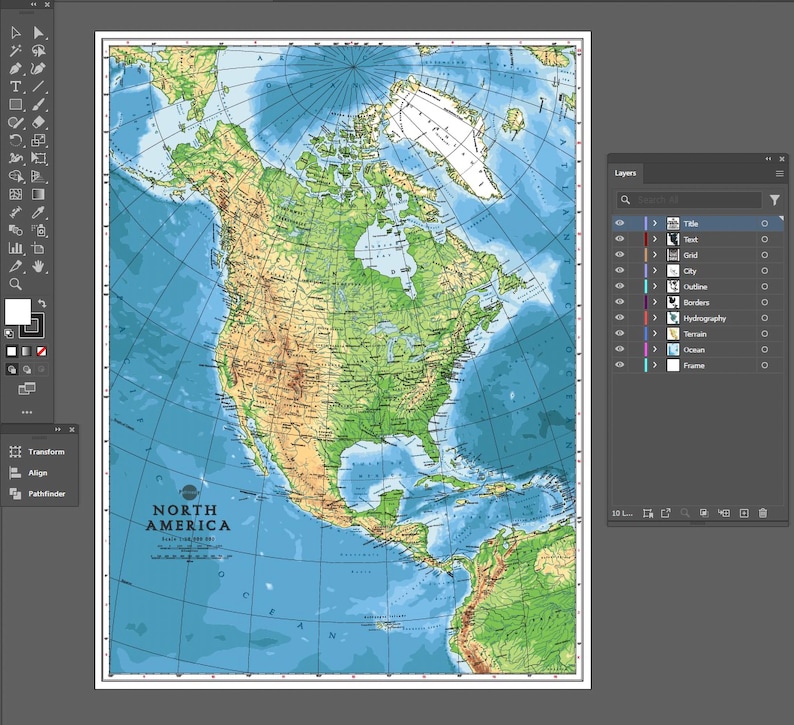 North America Vector Map. Svg, Ai, Eps, Cdr and Pdf Files Included ...