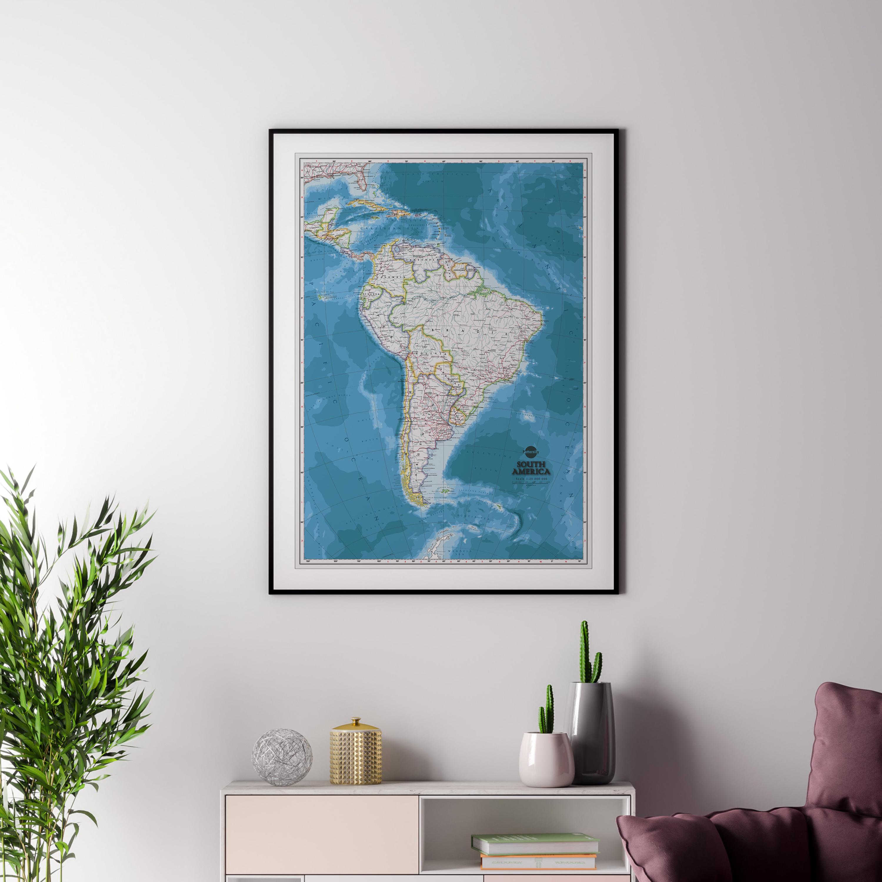 South America Vector Map. Svg, Ai, Eps, Cdr and Pdf Files Included ...
