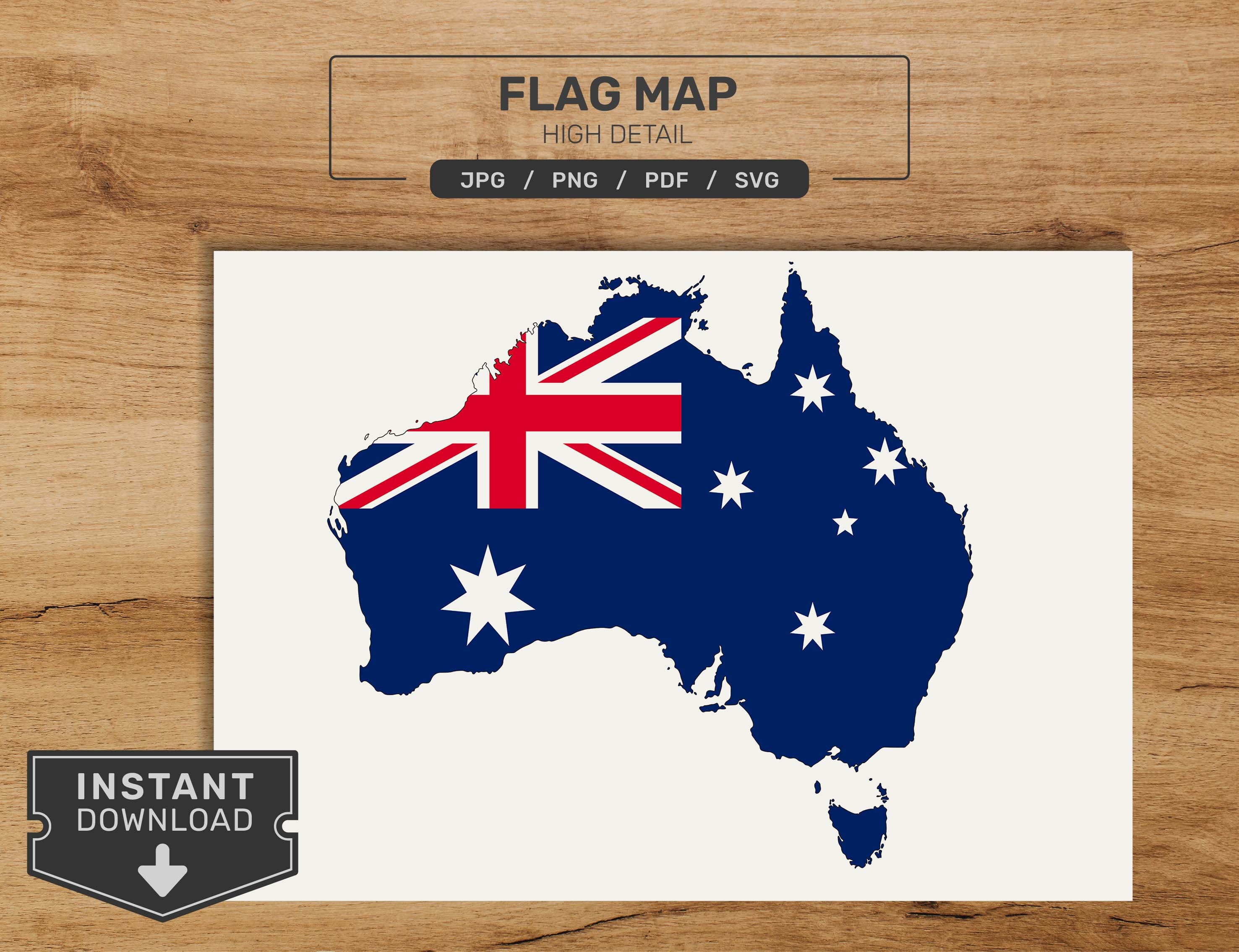 Australia Map Bundle. Printable Australia Map Set. Political, Physical ...