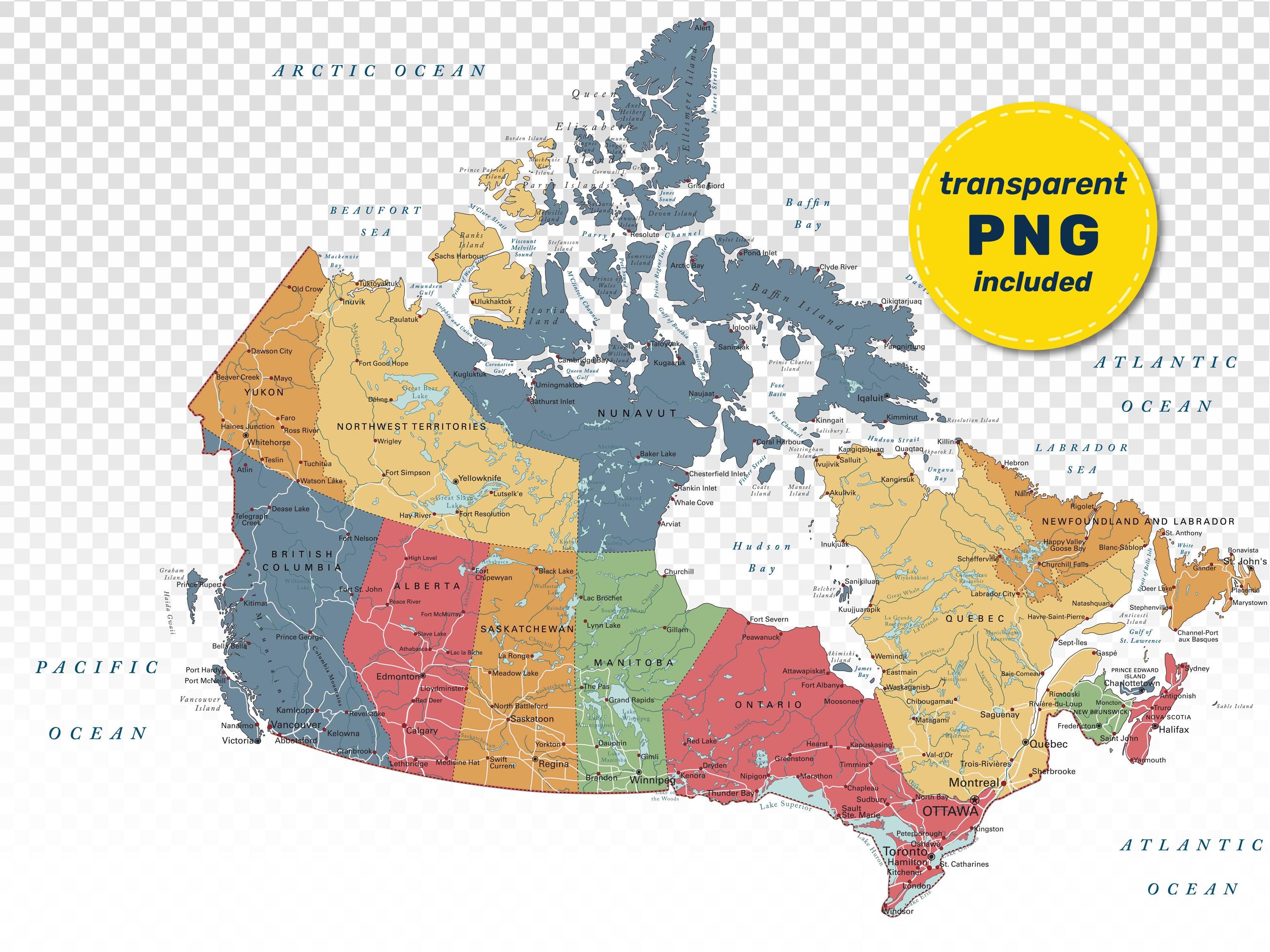 Mapa Político De Canadá Para Imprimir Mapa De Canadá Imprimible
