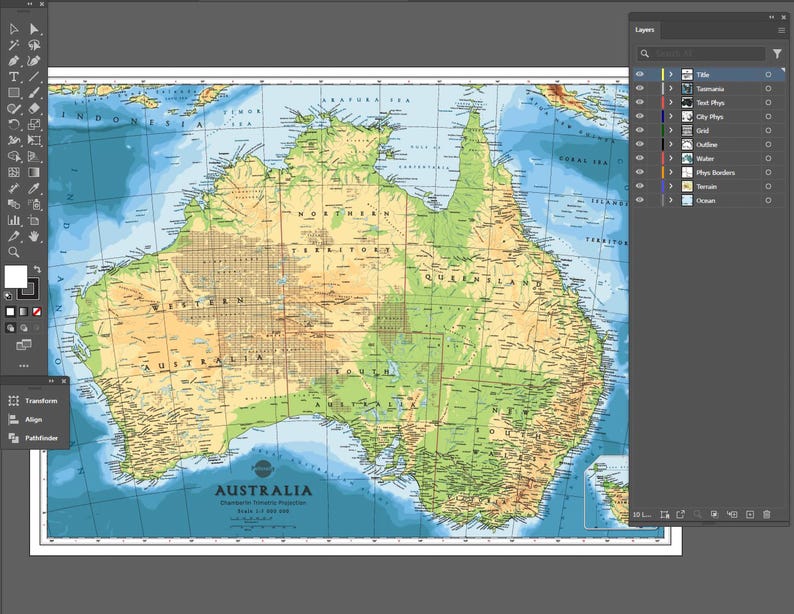 Australia Vector Map. Svg, Ai, Eps, Cdr and Pdf Files Included ...