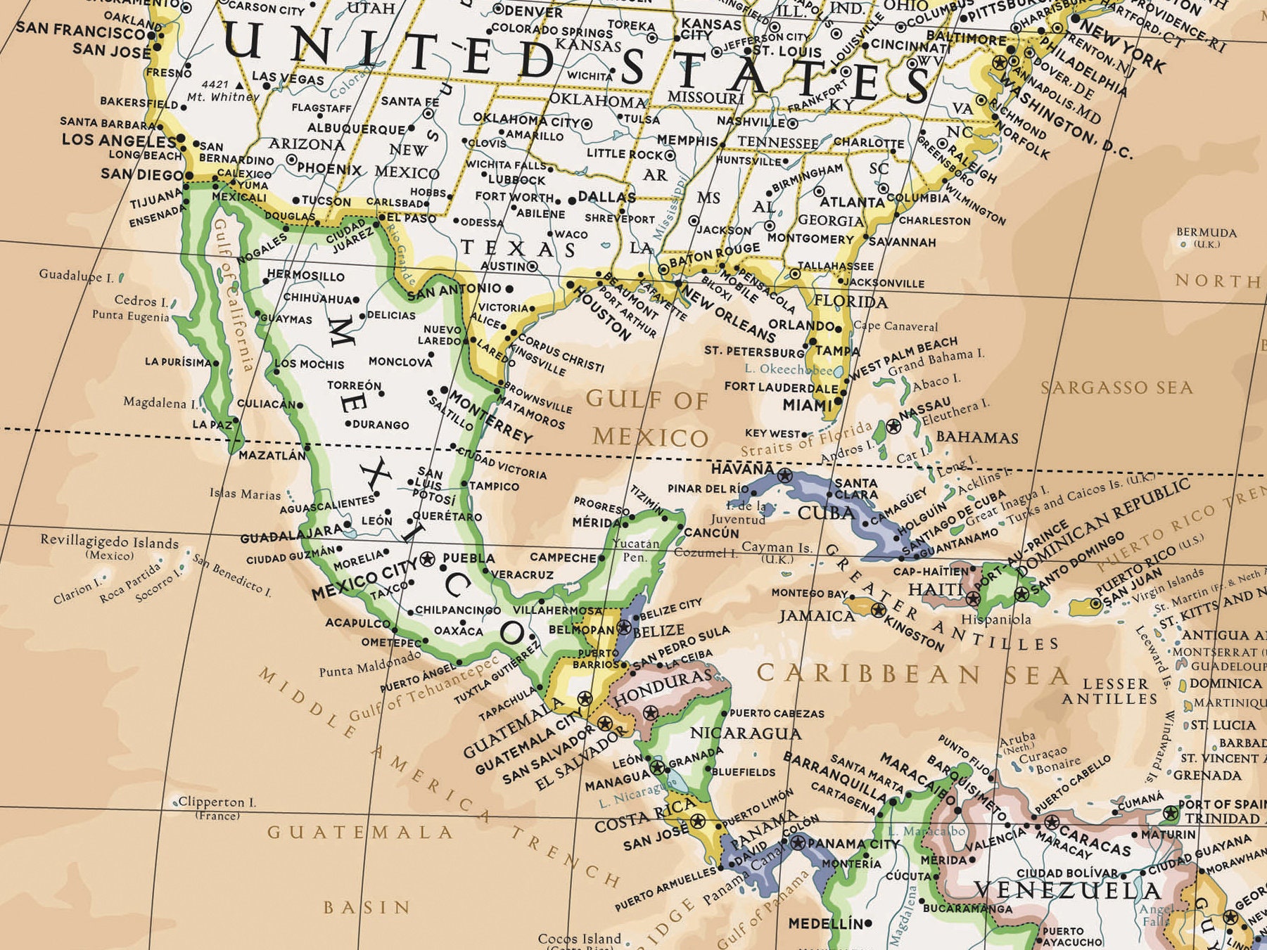 World Map Print Map of the World Wall Art PRINTABLE Detailed World Map ...