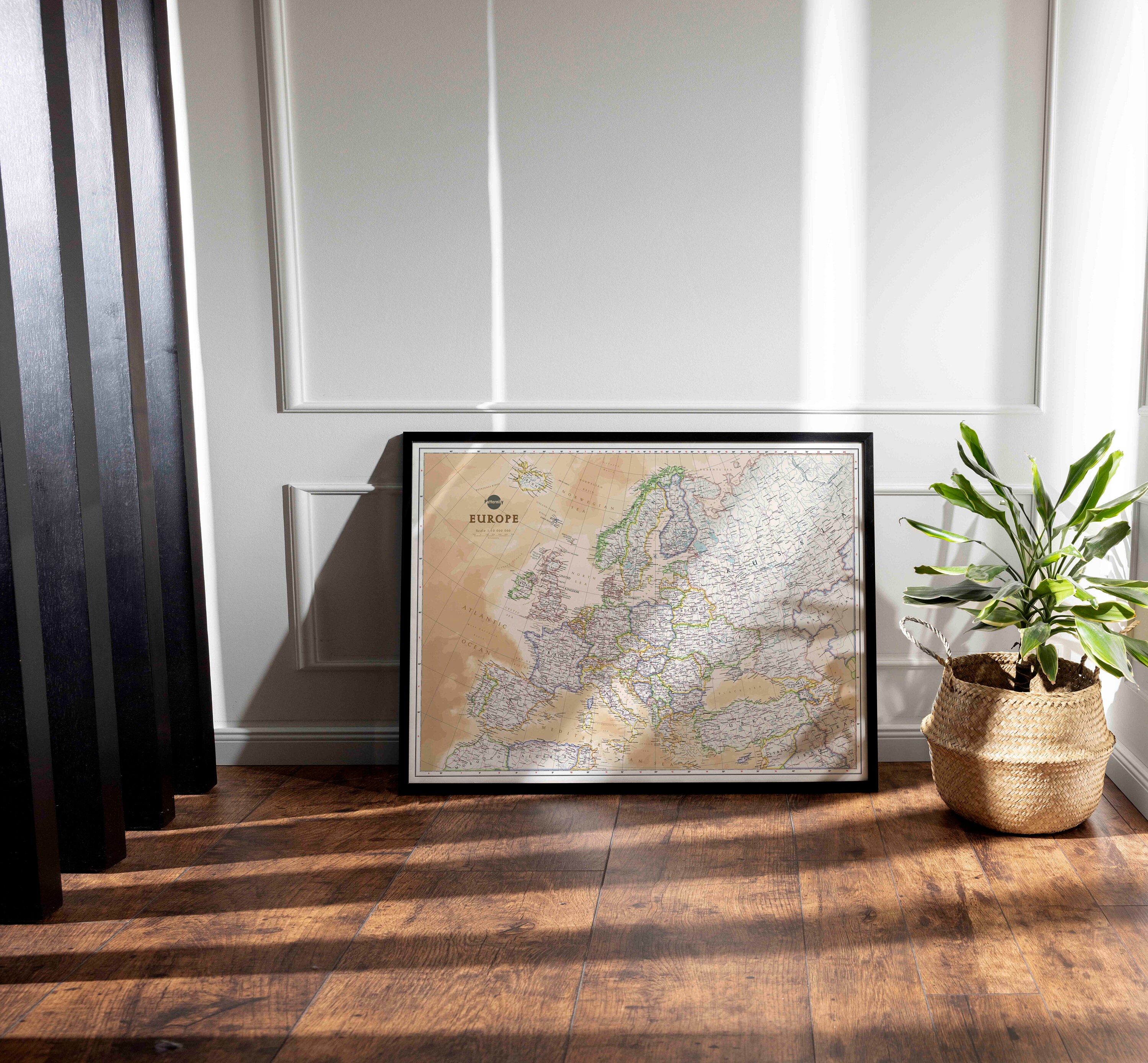 Administrative Map of Europe Europe Map Poster Giclee Print European ...