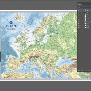 Europe Vector Map. Svg, Ai, Eps, Cdr and Pdf Files Included. Scalable ...