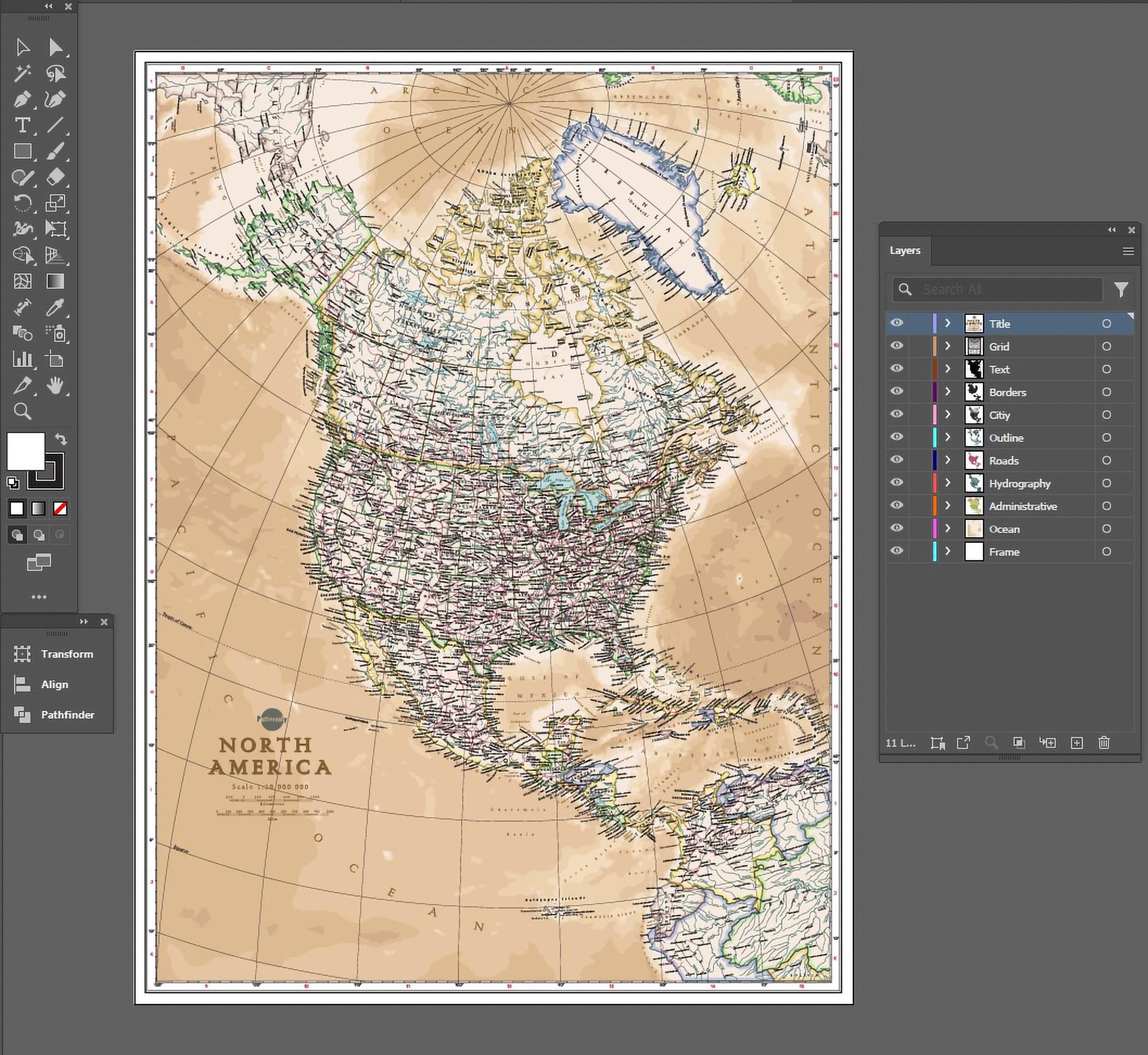 North America Vector Map. Svg, Ai, Eps, Cdr and Pdf Files Included ...