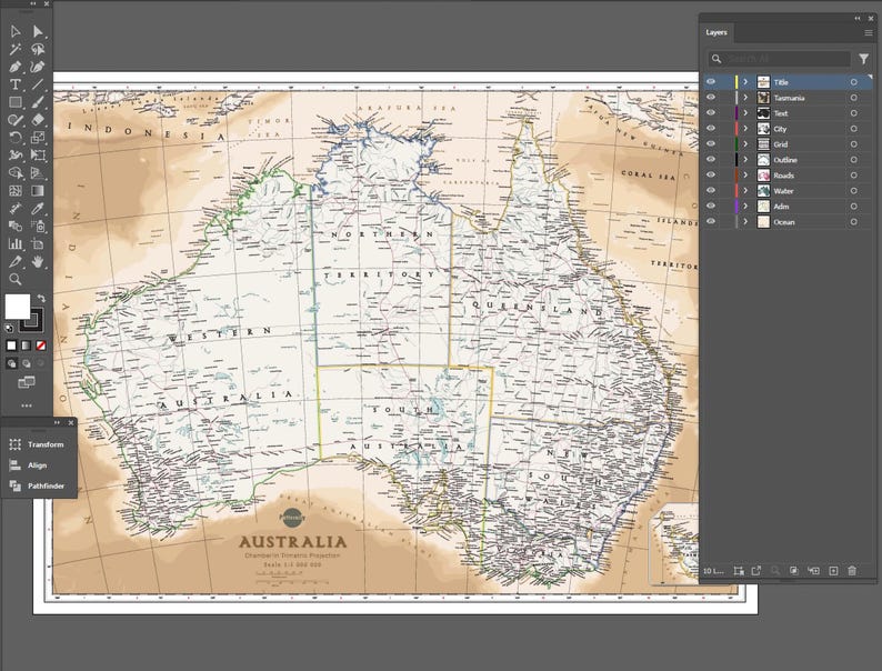 Australia Vector Map. Svg, Ai, Eps, Cdr and Pdf Files Included ...