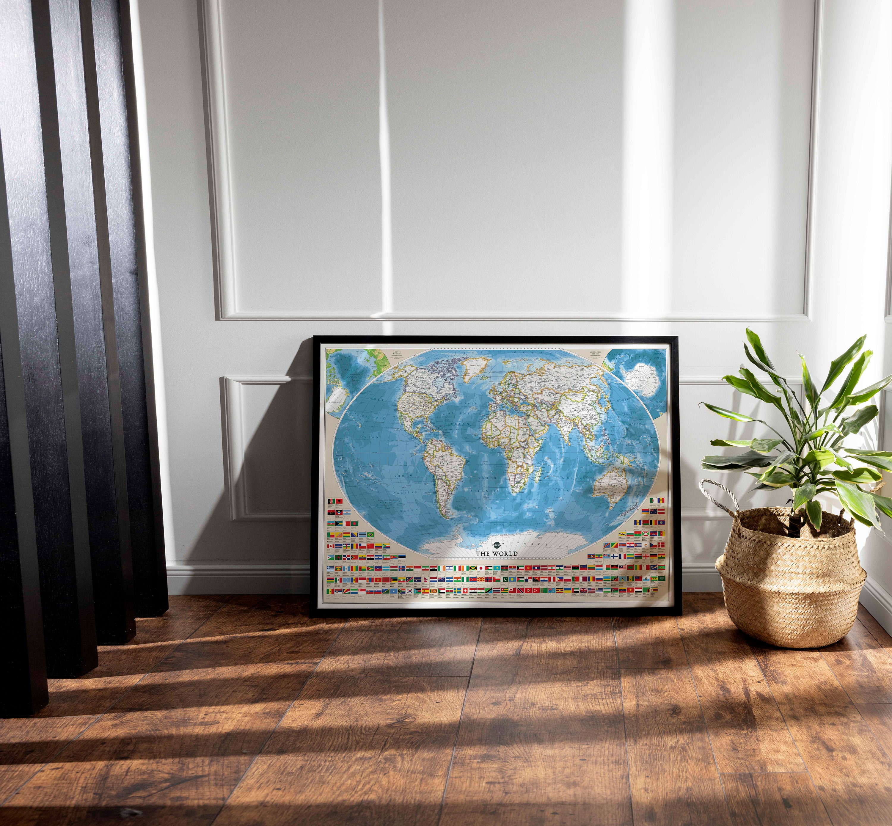 World Map With Flags Printable Map of the World With State Flags ...
