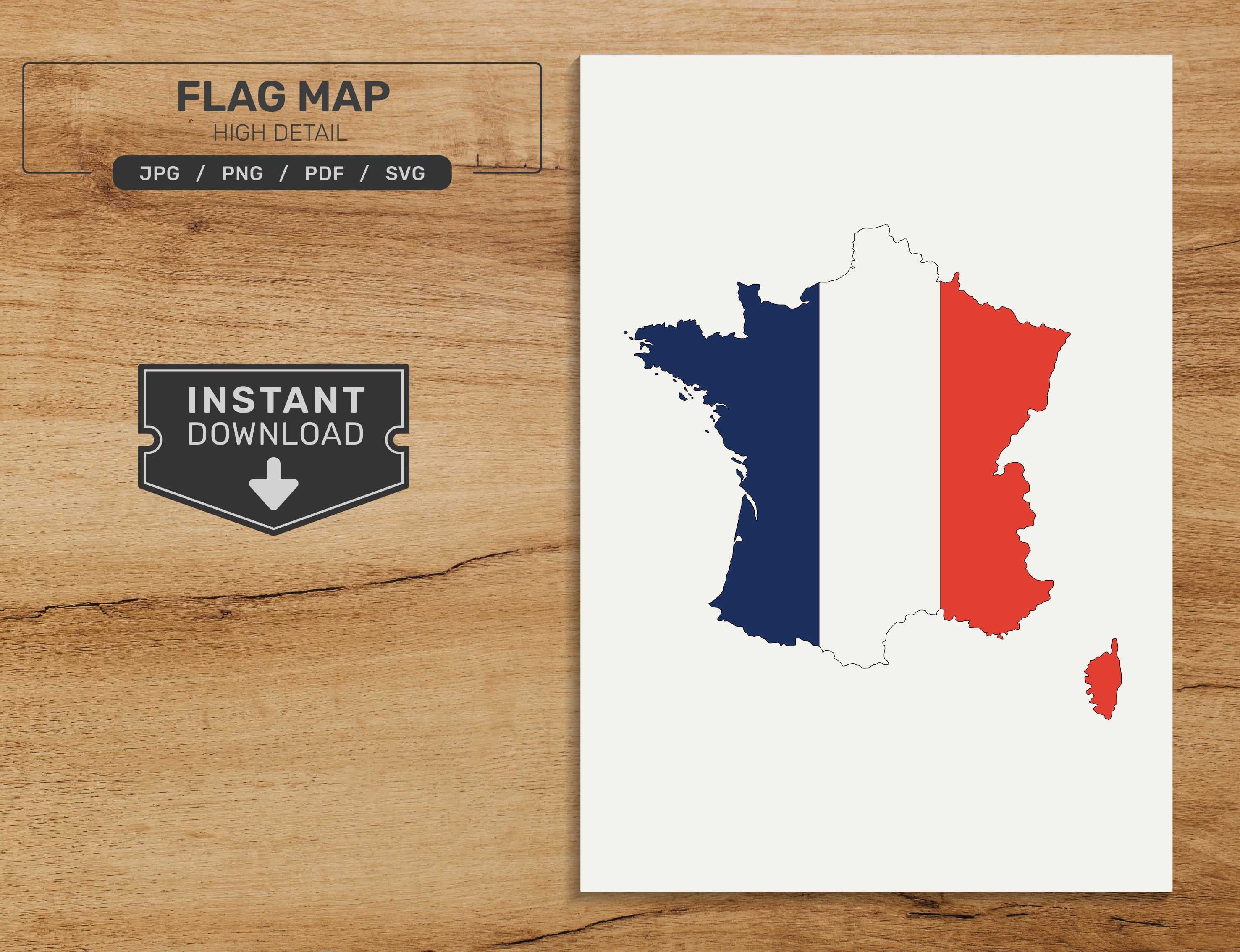 France Map Bundle. Printable French Map Set. Political, Physical, Blank ...