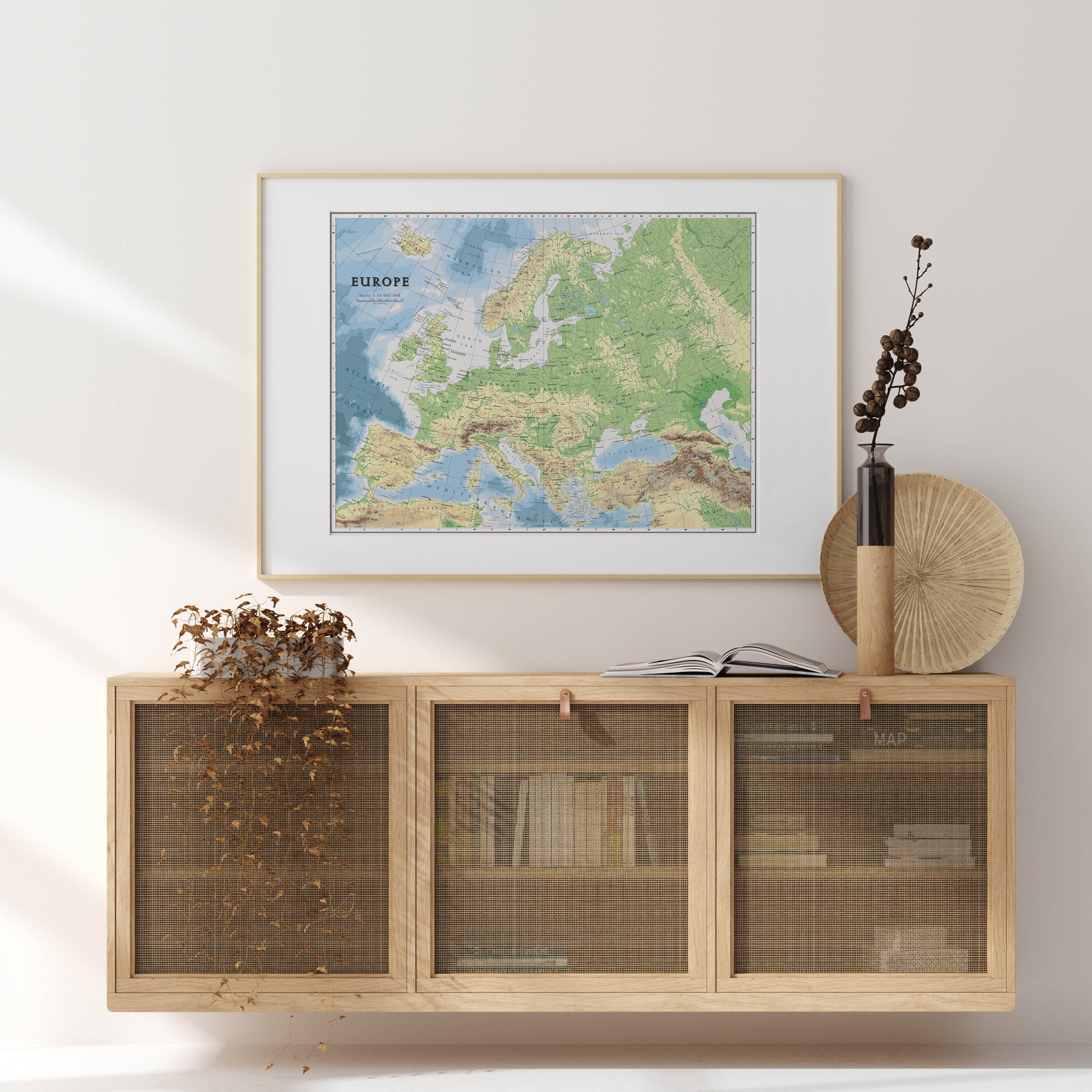 Europe Map Print Europe Map Wall Art PRINTABLE Europe Map - Etsy