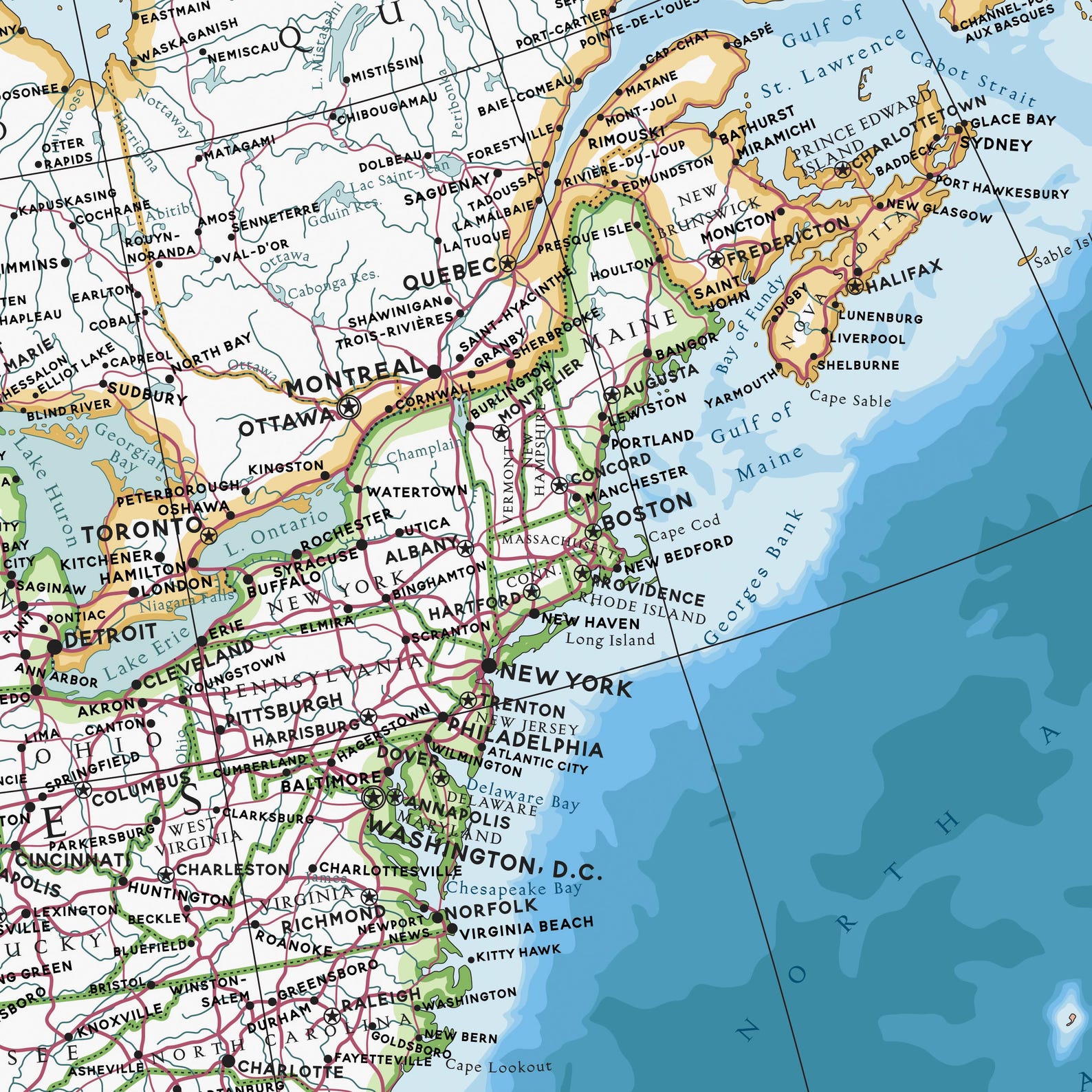 North America Vector Map. Svg, Ai, Eps, Cdr and Pdf Files Included ...