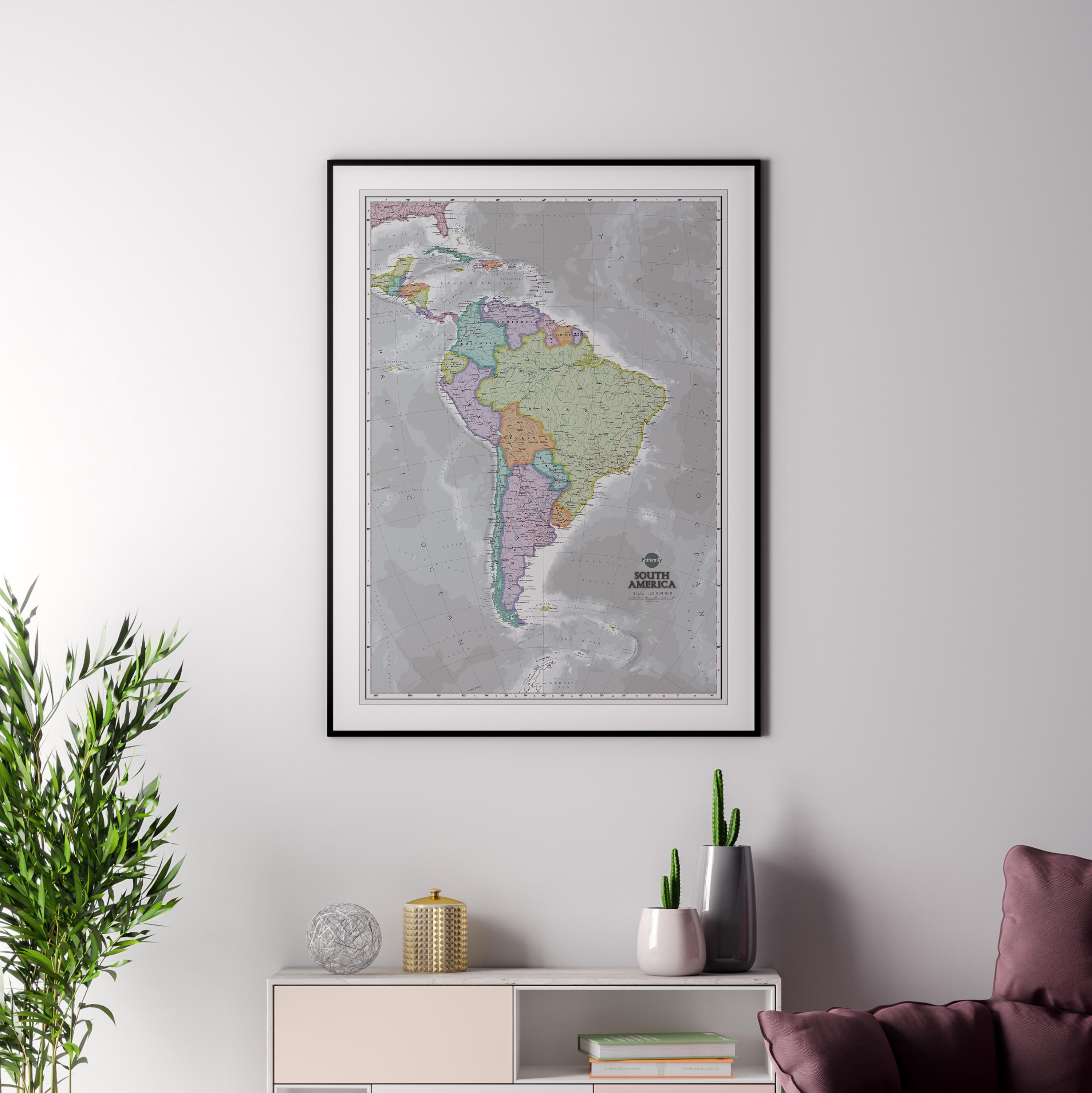 South America Vector Map. Svg, Ai, Eps, Cdr and Pdf Files Included ...