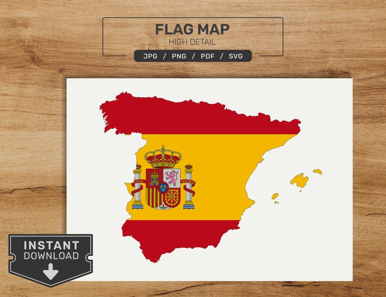 Spain Map Bundle. Printable Spanish Map Set. Political, Physical, Blank ...