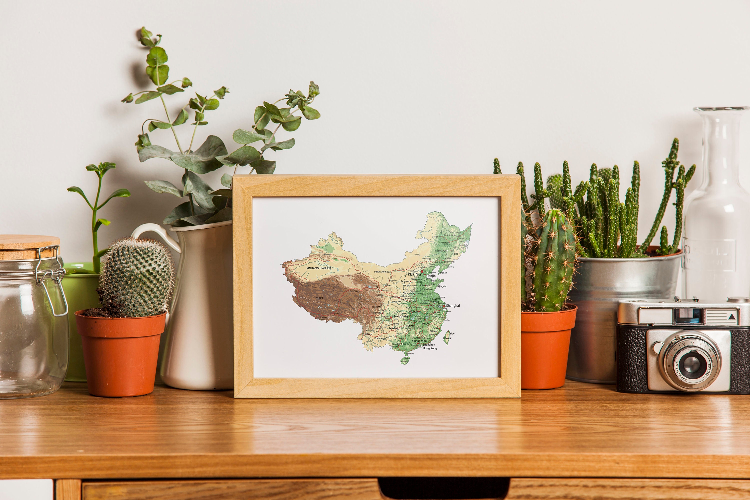 China Map Bundle. Printable Chinese Map Set. Political, Physical, Blank ...