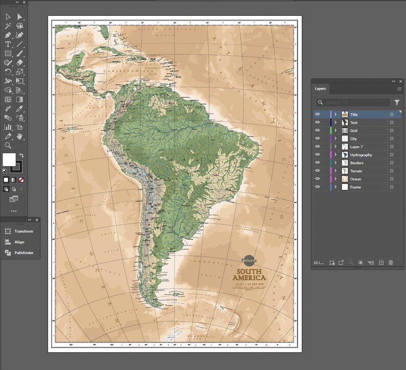 South America Vector Map. Svg, Ai, Eps, Cdr and Pdf Files Included ...