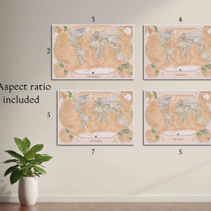 World Map Print Map of the World Wall Art PRINTABLE Detailed World Map ...