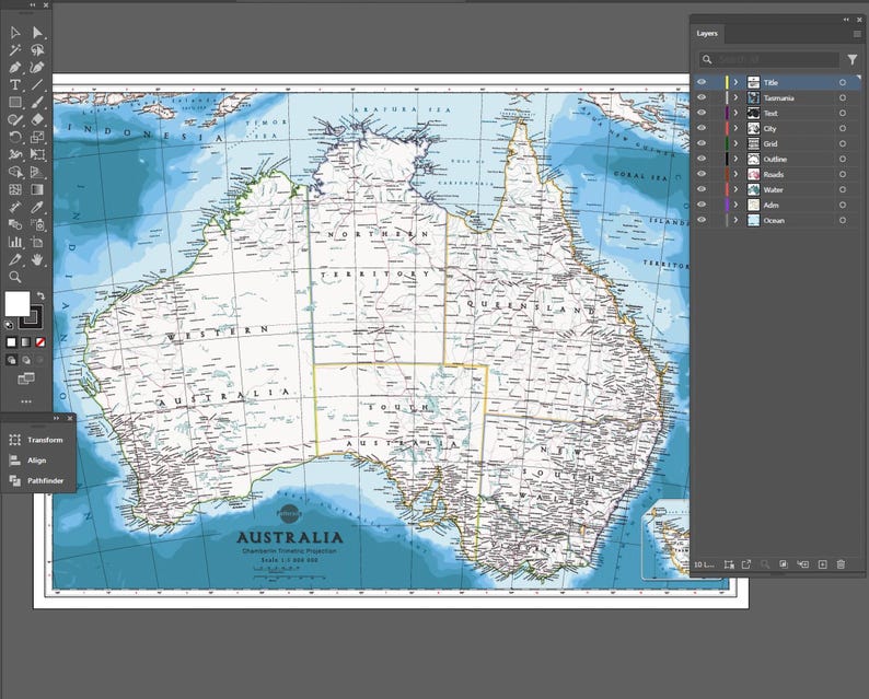 Australia Vector Map. Svg, Ai, Eps, Cdr and Pdf Files Included ...