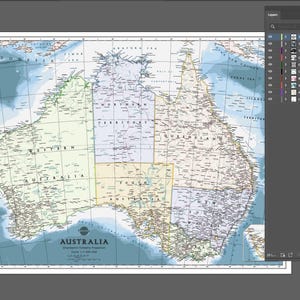 Australia Vector Map. Svg, Ai, Eps, Cdr and Pdf Files Included ...