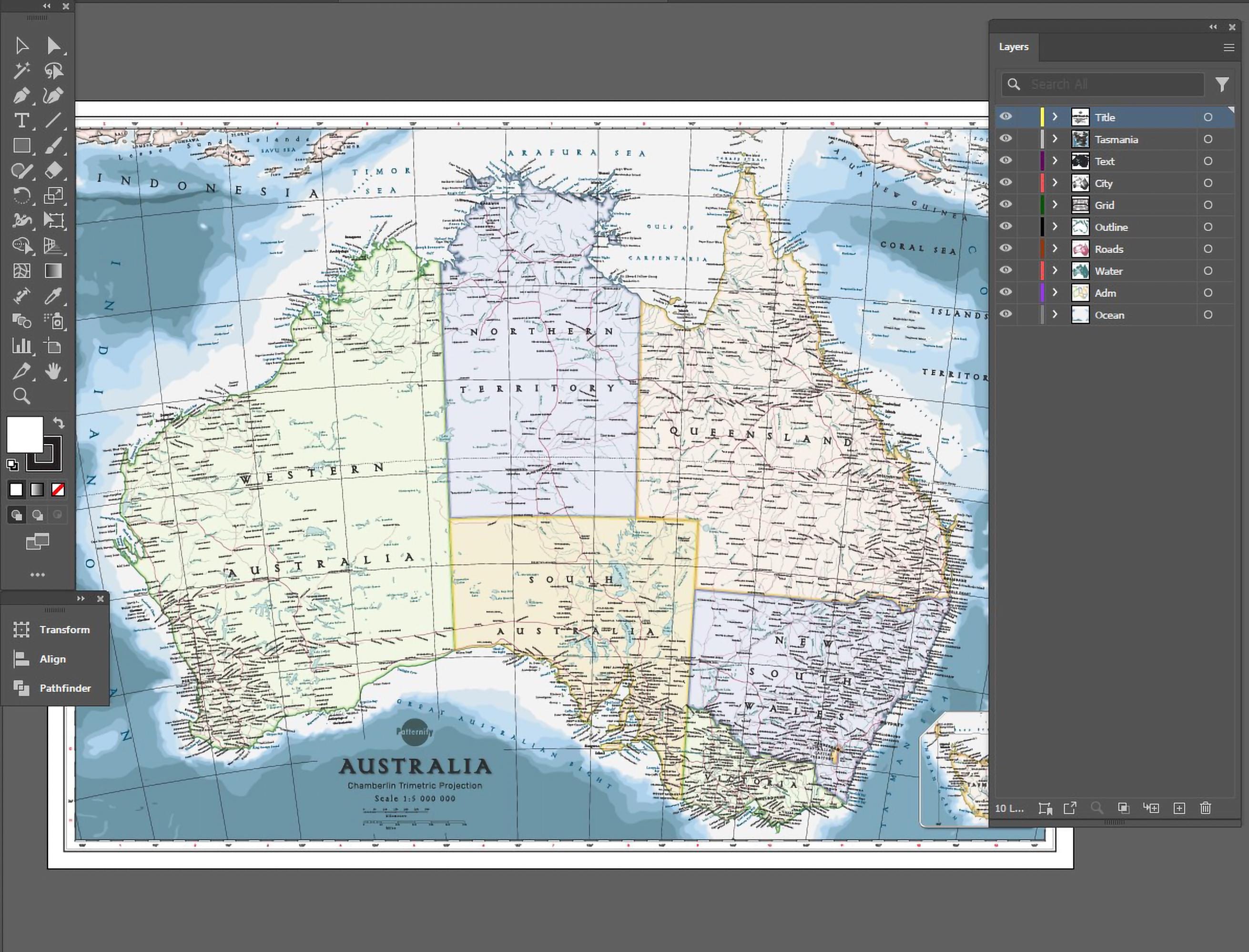 Australia Vector Map. Svg, Ai, Eps, Cdr and Pdf Files Included ...
