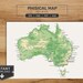 Australia Map Bundle. Printable Australia Map Set. Political, Physical ...