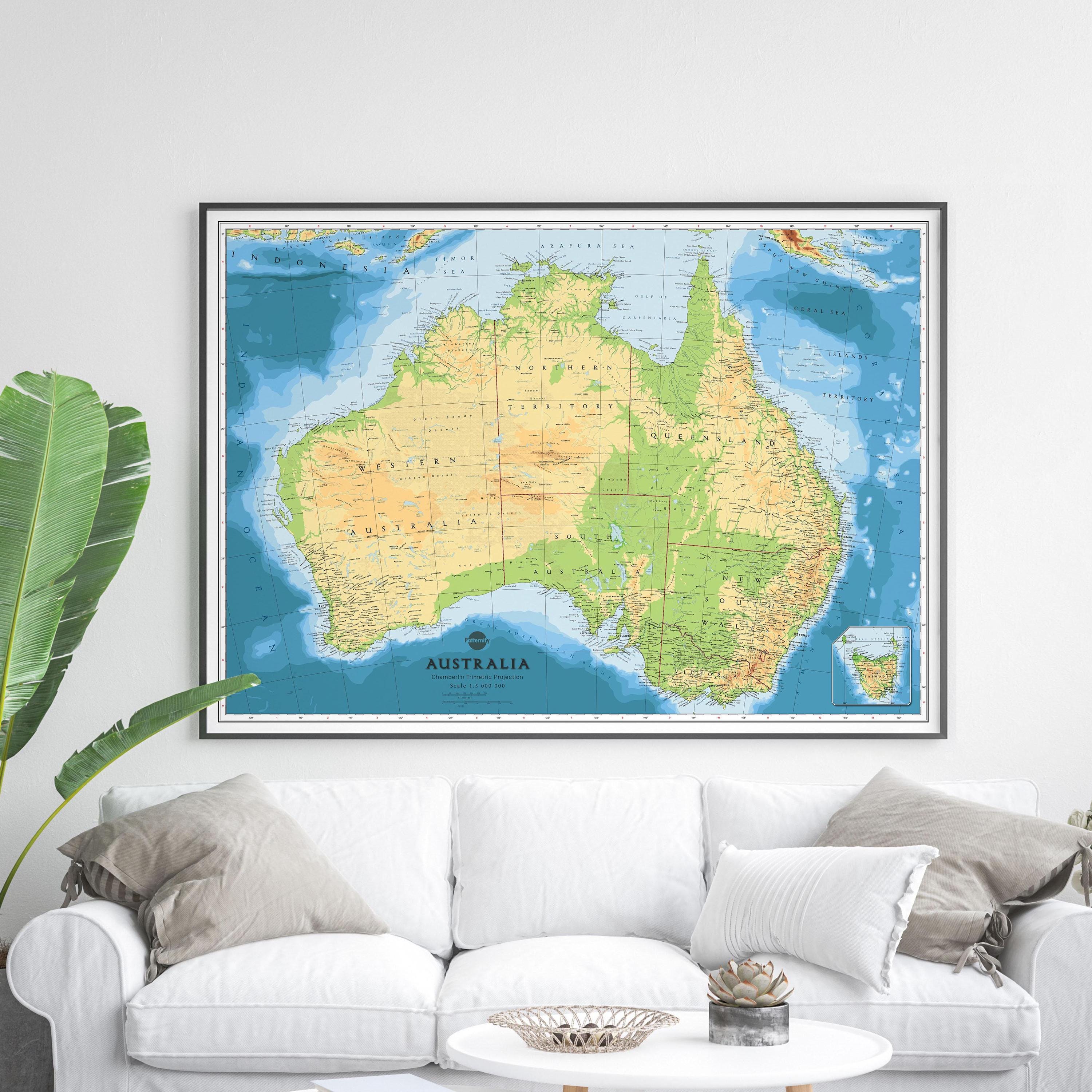 Australia Vector Map. Svg, Ai, Eps, Cdr and Pdf Files Included ...