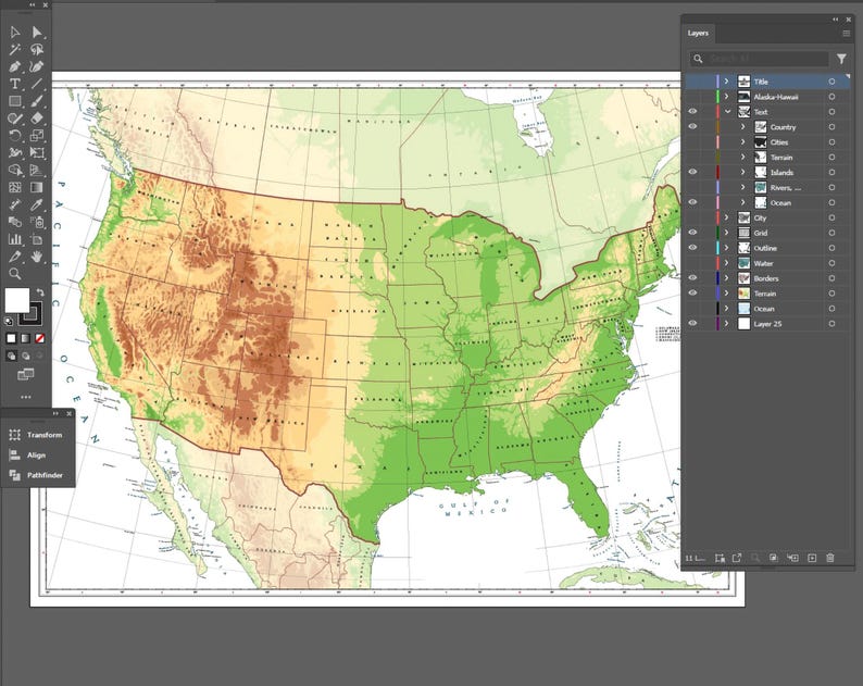 USA Vector Map. Svg, Ai, Eps, Cdr and Pdf Files Included. Scalable ...