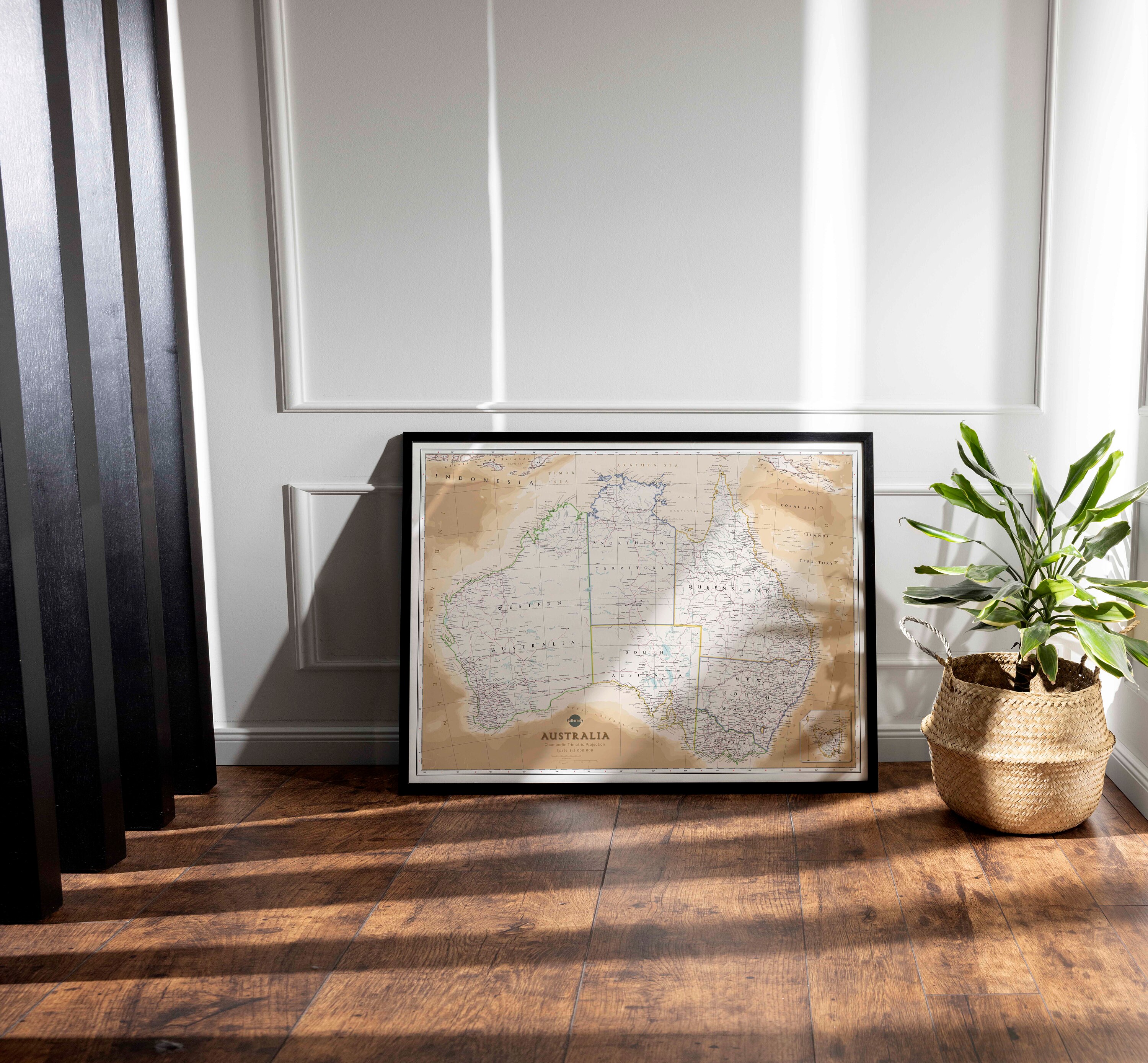Political Map of Australia | Australia Wall Map Poster Giclee Print ...