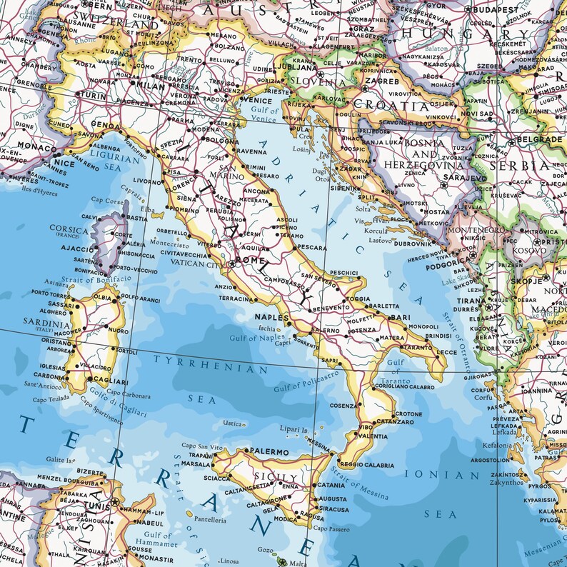 Europe Vector Map. Svg, Ai, Eps, Cdr and Pdf Files Included. Scalable ...