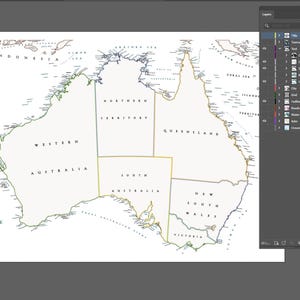 Australia Vector Map. Svg, Ai, Eps, Cdr and Pdf Files Included ...