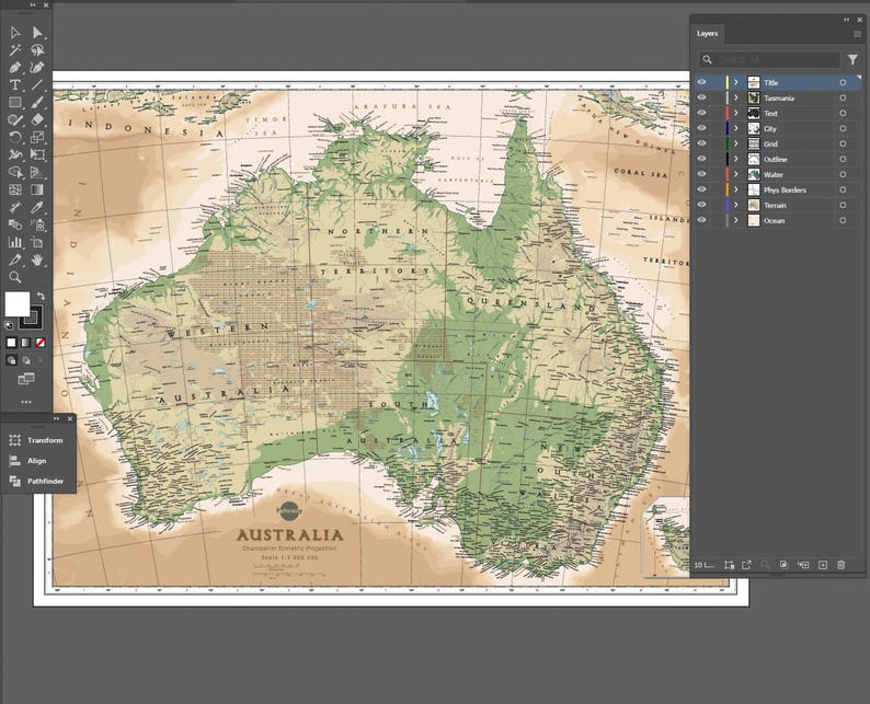 Australia Vector Map. Svg, Ai, Eps, Cdr and Pdf Files Included ...