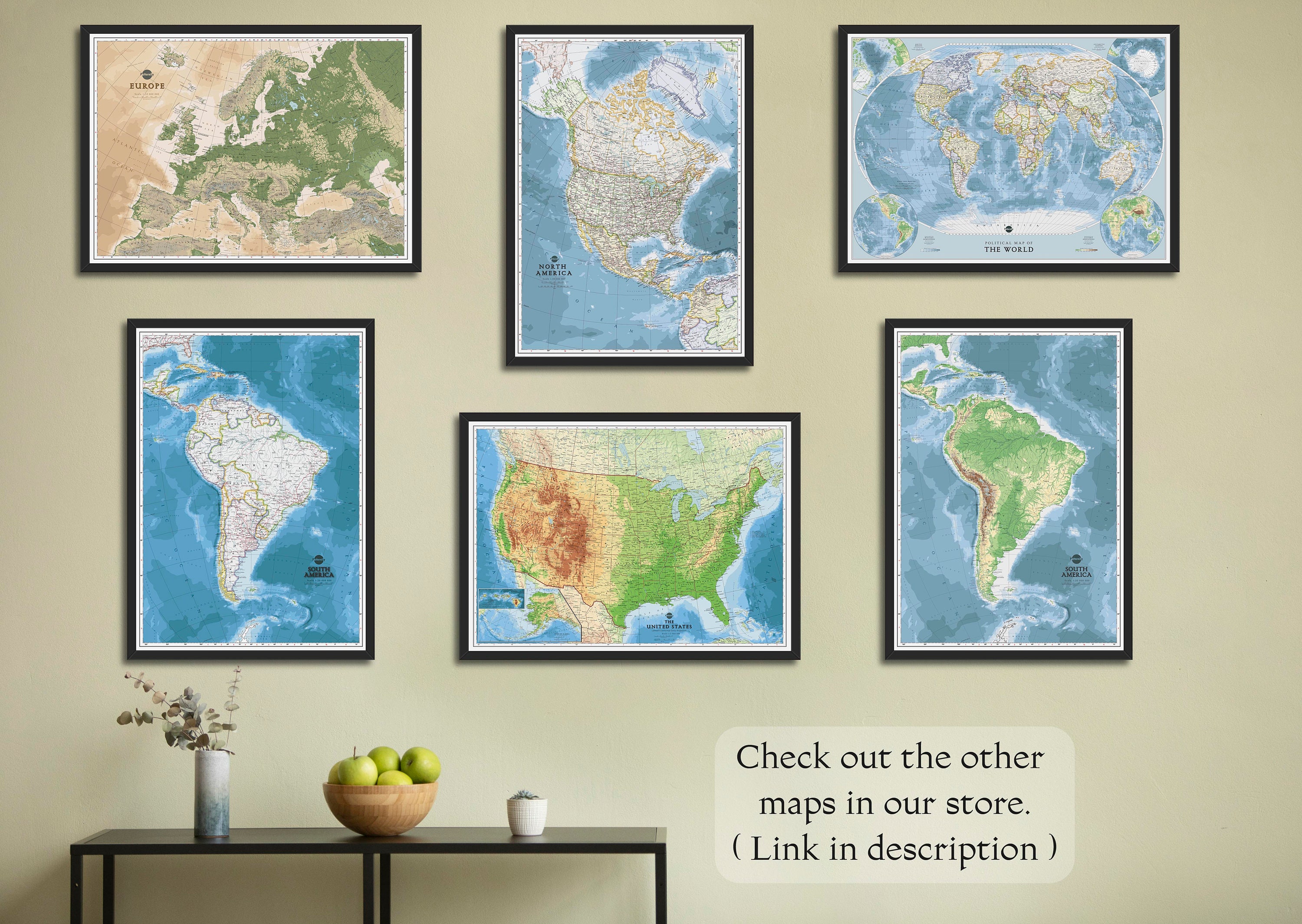Political Map of Australia. Australia Map Wall Art. PRINTABLE ...